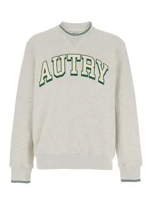 AUTRY Autry Crewneck Sweatshirt With Logo Print - Grey