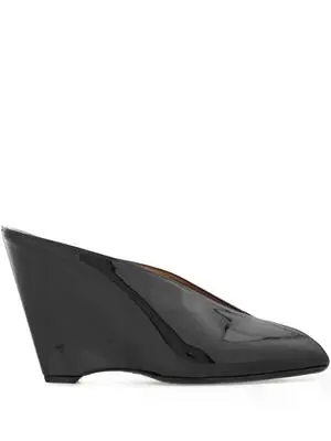 FERRAGAMO Peep-toe Wedge Pumps