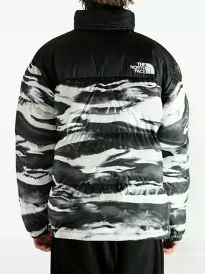 The North Face Wave-print Puffer Jacket