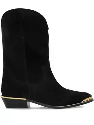 Isabel Marant Metallic-toe Suede Boots