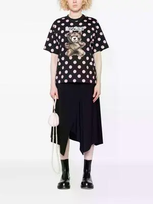 Moschino Teddy-print T-shirt - Black