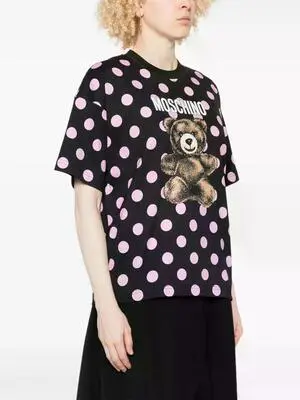 Moschino Teddy-print T-shirt - Black