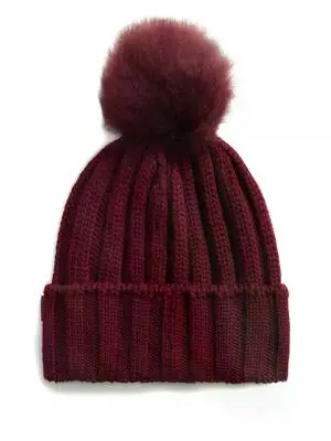 Woolrich Ribbed Pom-pom Beanie - Red