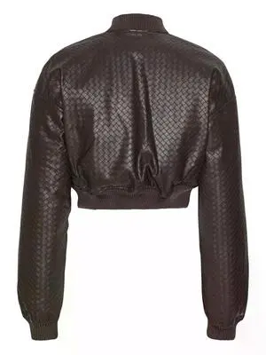 ROTATE BY BIRGER CHRISTENSEN Cropped Puffer Bomber Jacket