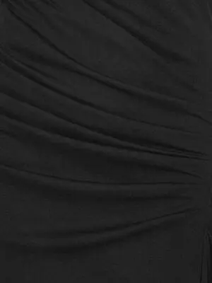 ROTATE BY BIRGER CHRISTENSEN Draped One-shoulder Maxi Dress