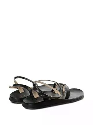 THE ROW Hugh Ankle Strap Sandals - Black