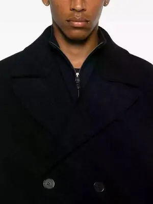 Harris Wharf London Double-breasted Wool Coat - Blue