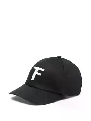TOM FORD Logo-embroidered Cap - Black