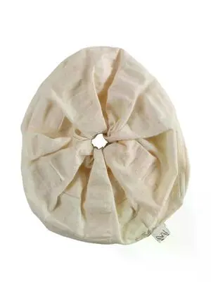 ELISE Brocade Cotton Scrunchy - Neutrals