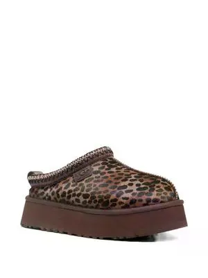 UGG Tazz Leopard-print Platform Mules - Brown