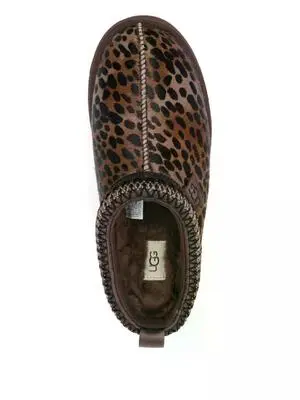 UGG Tazz Leopard-print Platform Mules - Brown