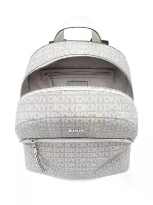 Dkny Logo-plaque Backpack - Grey