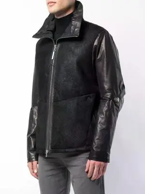 ISAAC SELLAM EXPERIENCE Down Lined Leather Jacket