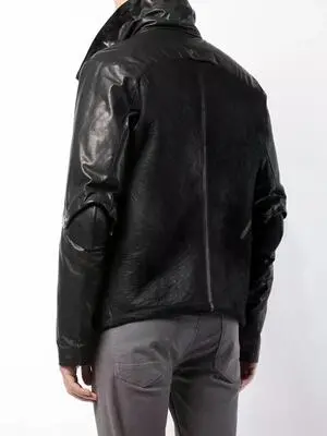 ISAAC SELLAM EXPERIENCE Down Lined Leather Jacket