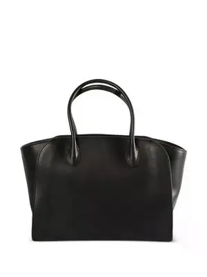 THE ROW Black Leather Top Handle Totes