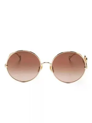 Chloé Round-frame Sunglasses - Gold