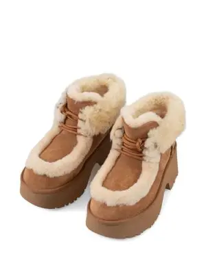 UGG Esmee Lace-up Boots - Beige