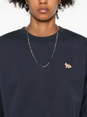 Maison Kitsuné Baby Fox Cotton Sweatshirt - Blue
