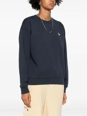 Maison Kitsuné Baby Fox Cotton Sweatshirt - Blue