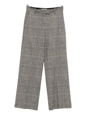CIRCOLO 1901 Cotton Wide Leg Trousers - Black