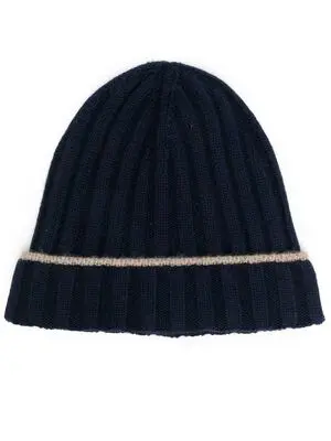 Brunello Cucinelli Cashmere Beanie - Blue