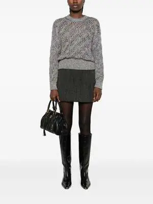 Max Mara Open Knit Crewneck Jumper