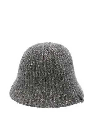 Brunello Cucinelli Wool Cloche Hat - Grey