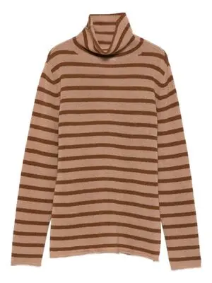 BEYOU Striped Cashmere Sweater