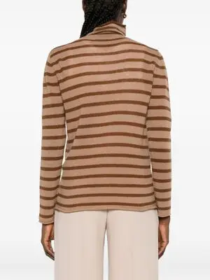 BEYOU Striped Cashmere Sweater