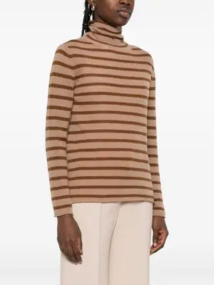 BEYOU Striped Cashmere Sweater