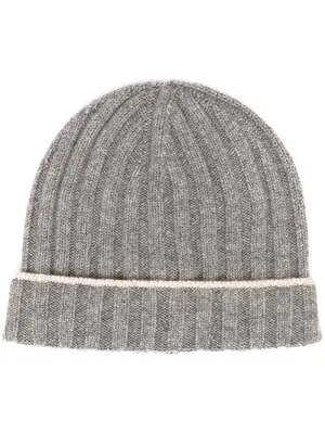 Brunello Cucinelli Cashmere Beanie - Grey