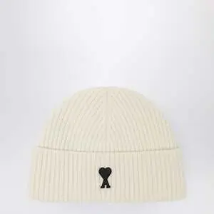 Ami Ami Paris Wool Beanie White