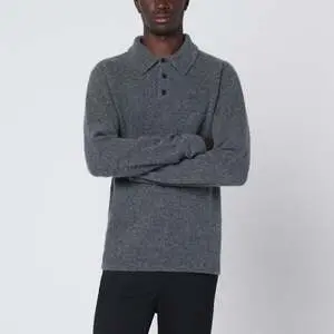 ROBERTO COLLINA Cashmere-silk Blend Polo Sweater