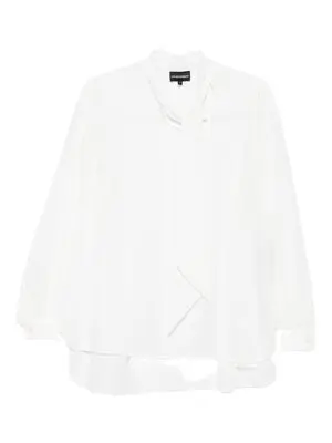 Emporio Armani Tie Detailed Blouses