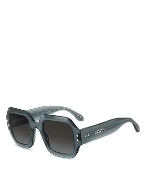 Isabel Marant Square Geometrical Sunglasses - Teal