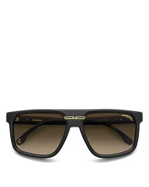 Carrera Eyewear Victory Square Flat Top Sunglasses - Matte Black
