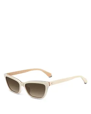 Kate Spade New York Rectangle Sunglasses 55mm - Champagne