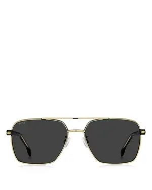 Hugo Boss Rectangle Sunglasses, 58mm