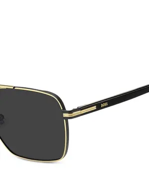 Hugo Boss Rectangle Sunglasses, 58mm