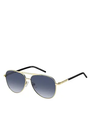 Marc Jacobs Pilot Sunglasses 59mm - Gold Black