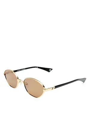 Le Specs Le Bebe Oval Sunglasses - Gold