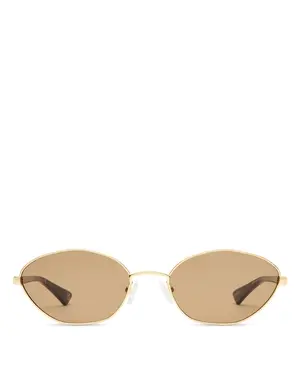Le Specs Le Bebe Oval Sunglasses - Gold