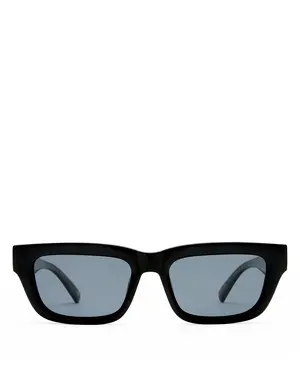 Le Specs Le Castle D Frame Sunglasses - Black