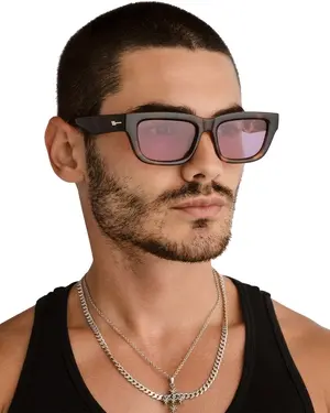 Le Specs Le Castle D Frame Sunglasses - Tortoise