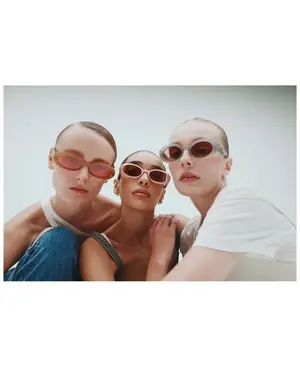 Le Specs Outta Love Oval Sunglasses - Toffee