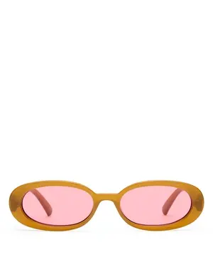 Le Specs Outta Love Oval Sunglasses - Toffee