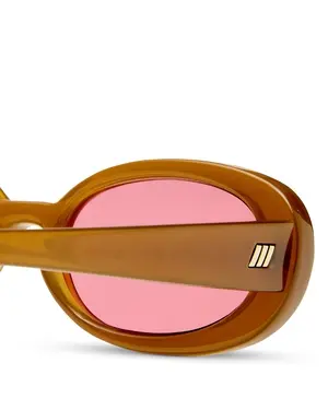 Le Specs Outta Love Oval Sunglasses - Toffee