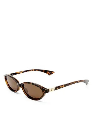 Le Specs Le Specs Duskfall Oval Sunglasses Tortoise
