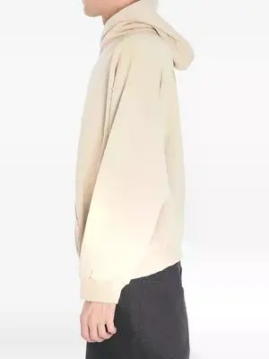 Balenciaga Embroidered Logo Fleece Hoodie - Neutrals