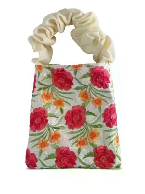 ELISE Floral-embroidered Tote Bag